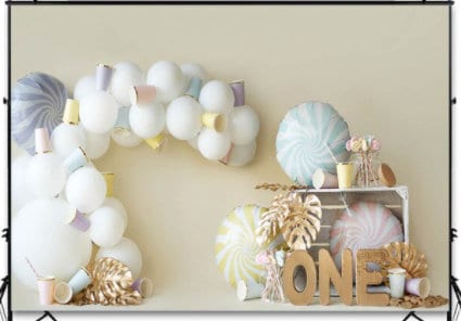 Backdrop Baby First Birthday Themed Party Backdrop for - Etsy