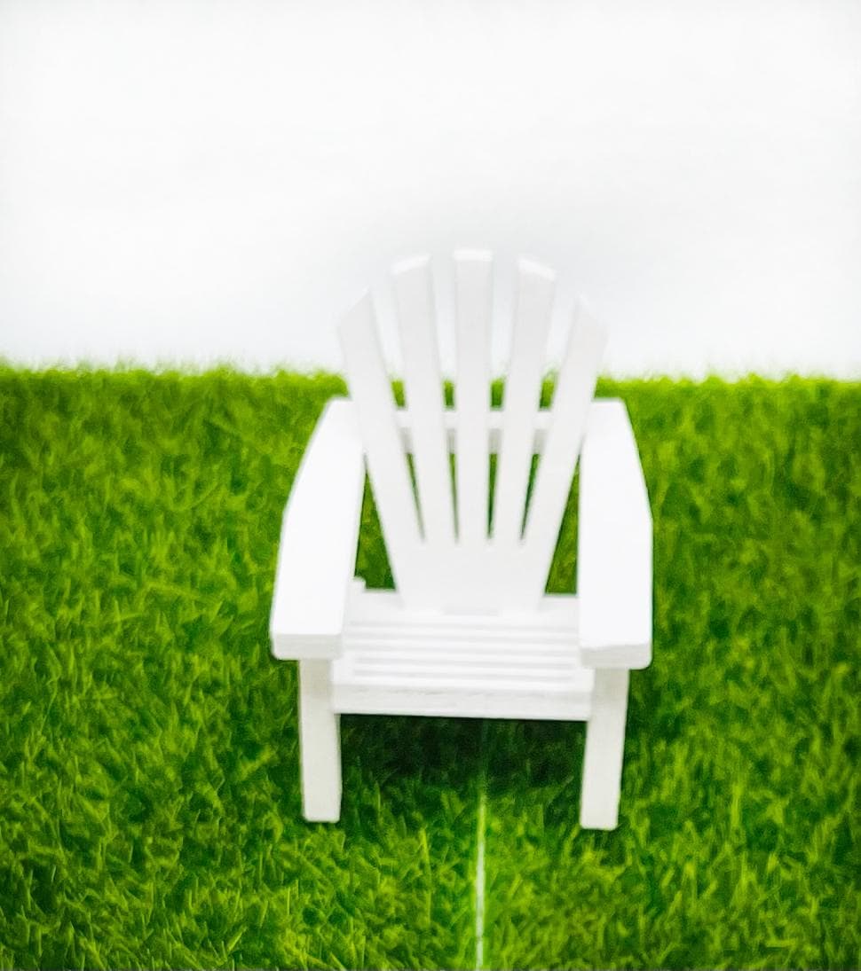 Miniature Wood Adirondack Chair: Fairy Garden Beach Diorama - Etsy