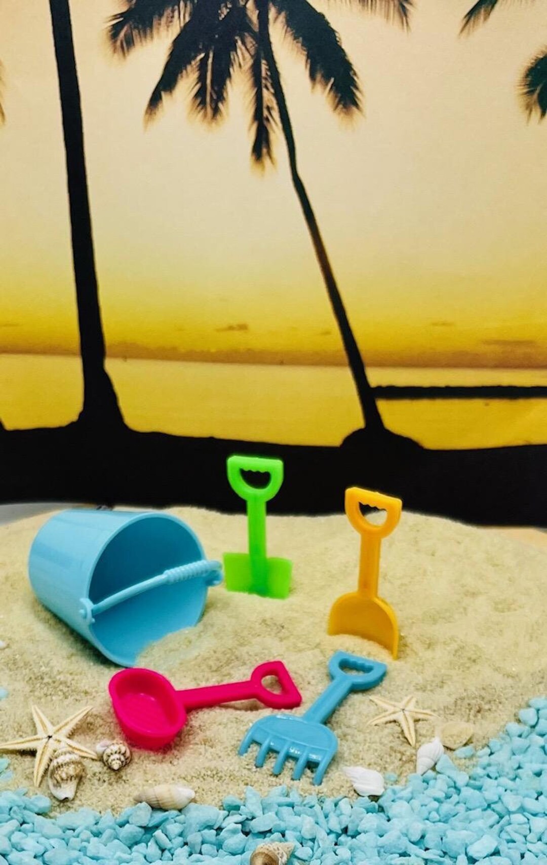 Elf Prop Beach Toys 1:6 Scale Dollhouse Accessory Mini Beach Shovel ...