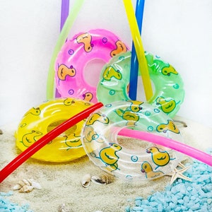 Elf Beach or Pool Noodles Miniature Floats for Dolls Rubber Duck Doll ...