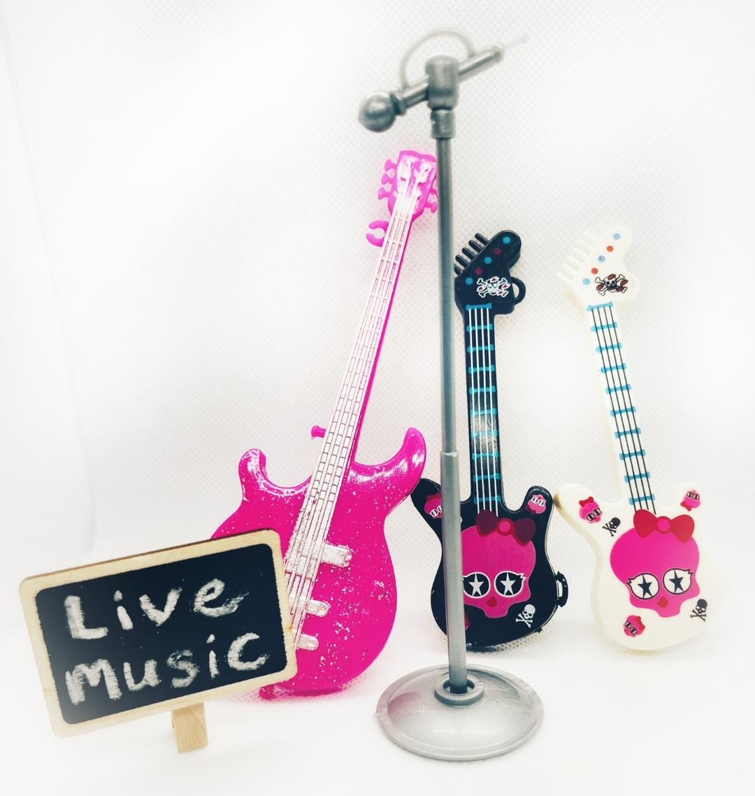 Elf Props Karaoke Elf Guitar Elf Microphone Dollhouse Barbie Christmas ...