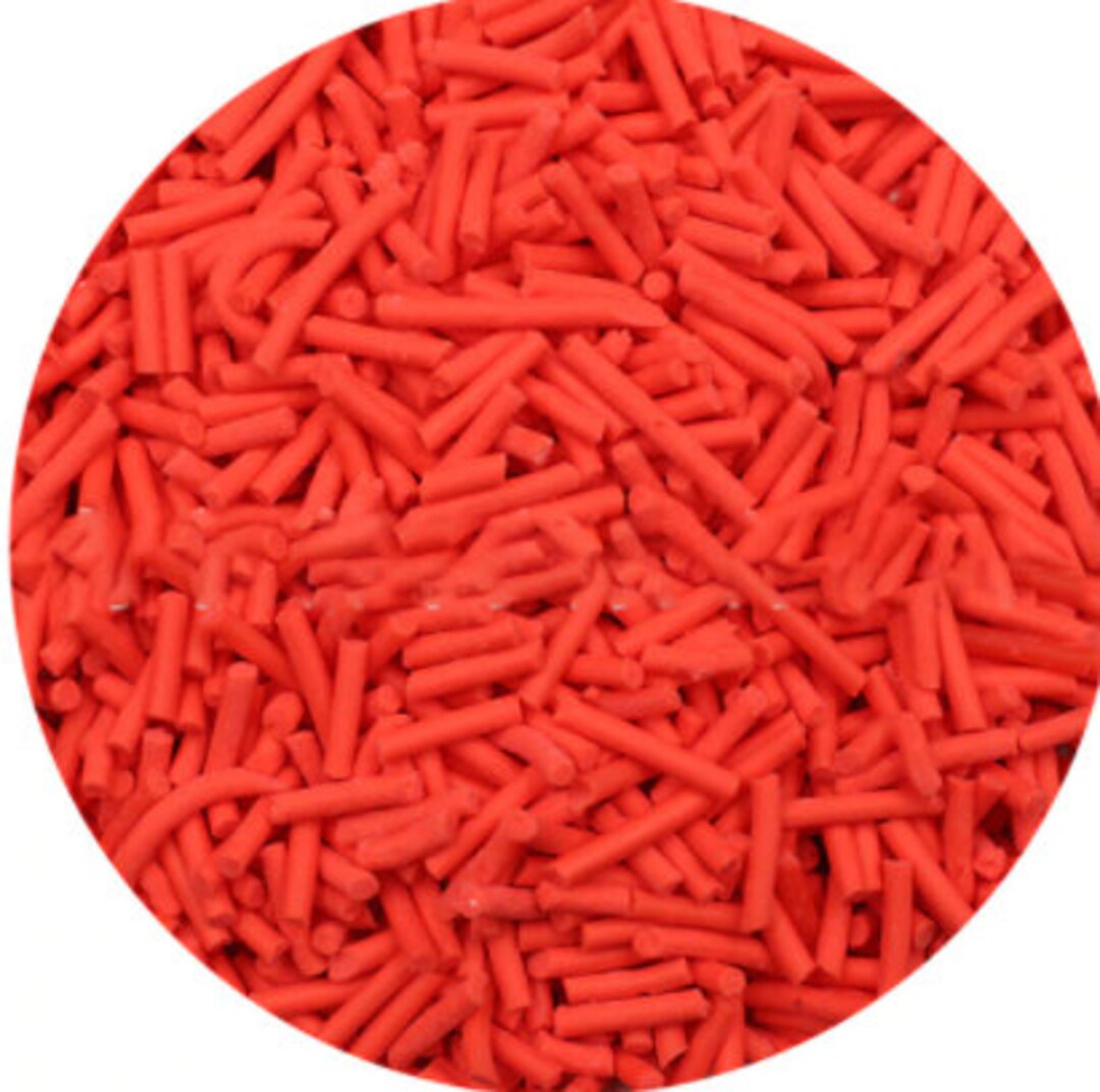 Polymer Clay Red Sprinkles, Slime add ins, Nail Art Supplies, Shaker ...
