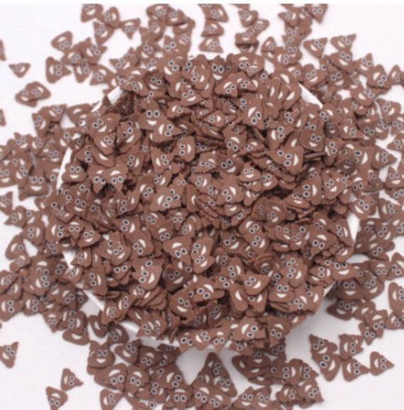 Polymer Clay Poop Face Funny Slime Add Ins Nail Art | Etsy