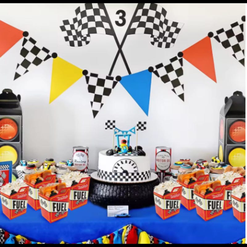 Race Car Snack Box - Etsy