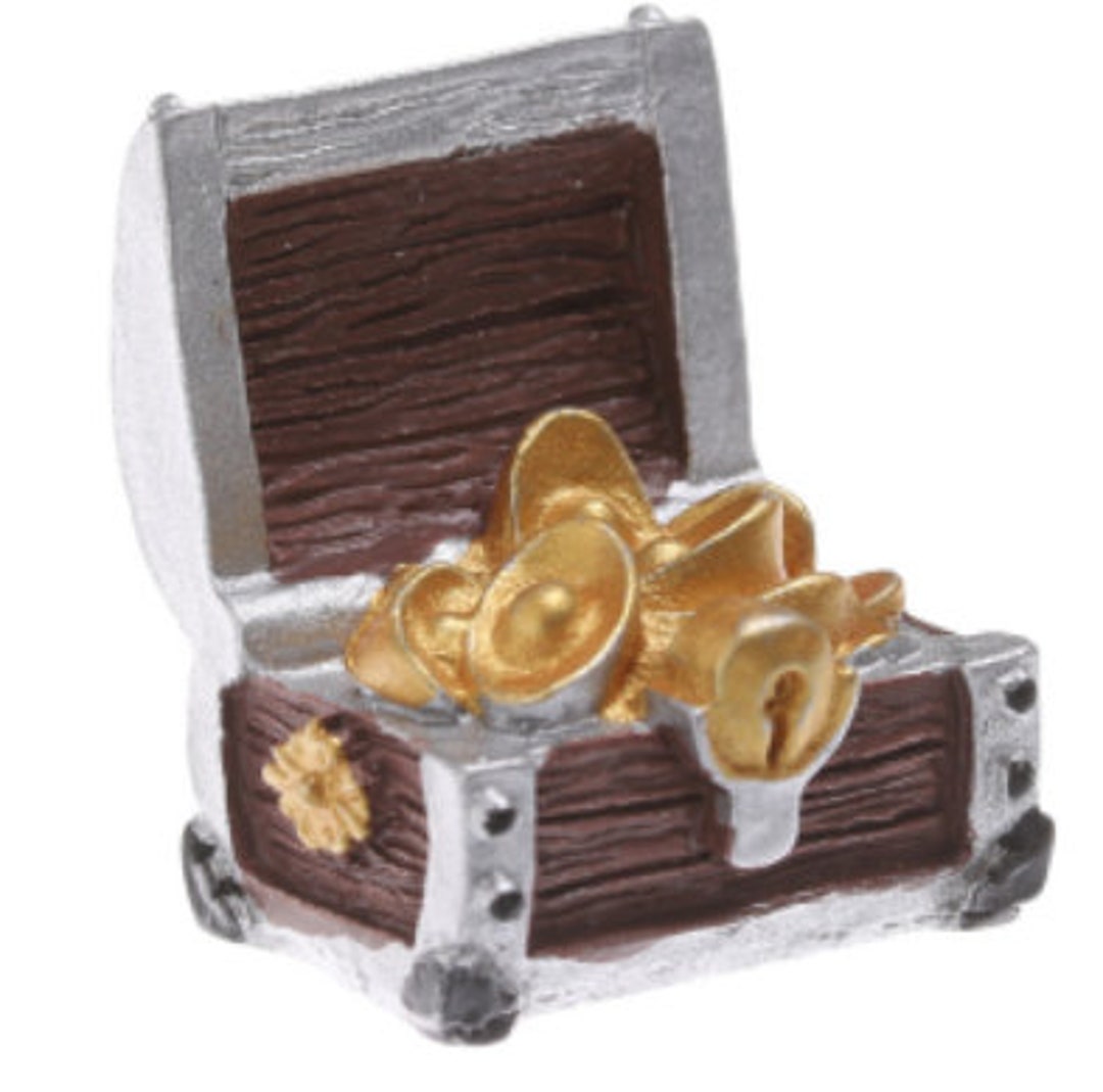Fairy Garden Treasure Chest Beach Theme Diorama Miniature Diver Coastal ...