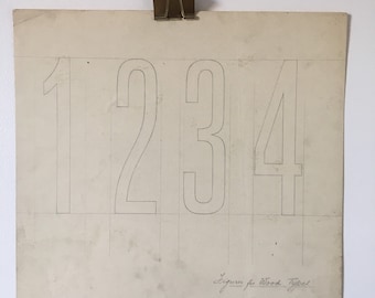 An Original Linotype Master Drawing Salvaged From the Linotype Foundry ...