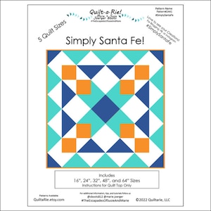 Simply Santa Fe! Quilt Pattern - 5 Sizes - Etsy