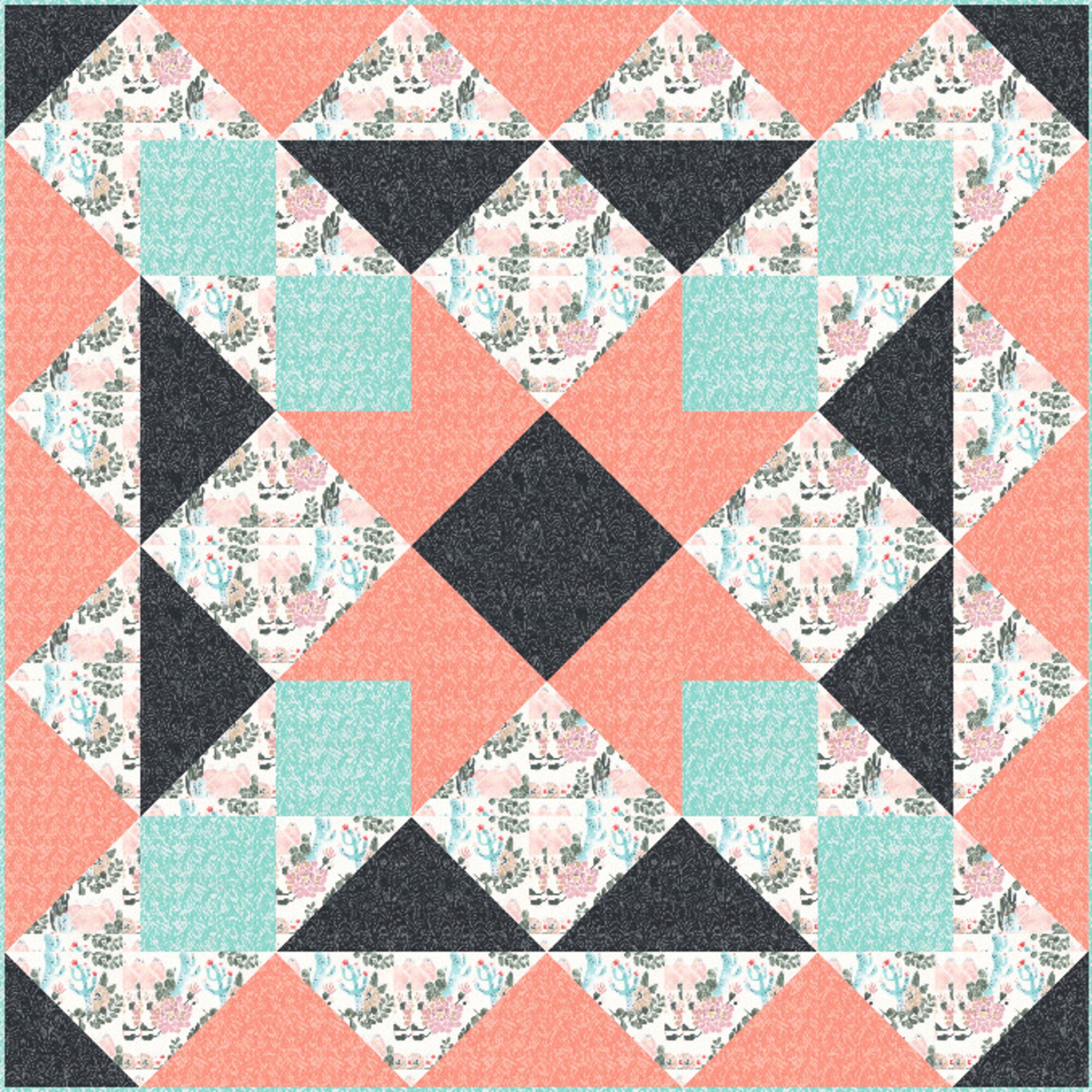 Simply Santa Fe Quilt Pattern 5 Sizes - Etsy