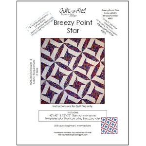 Breezy Point Star Pattern PDF 2 Sizes - 42"x42" & 72"x72" - Etsy