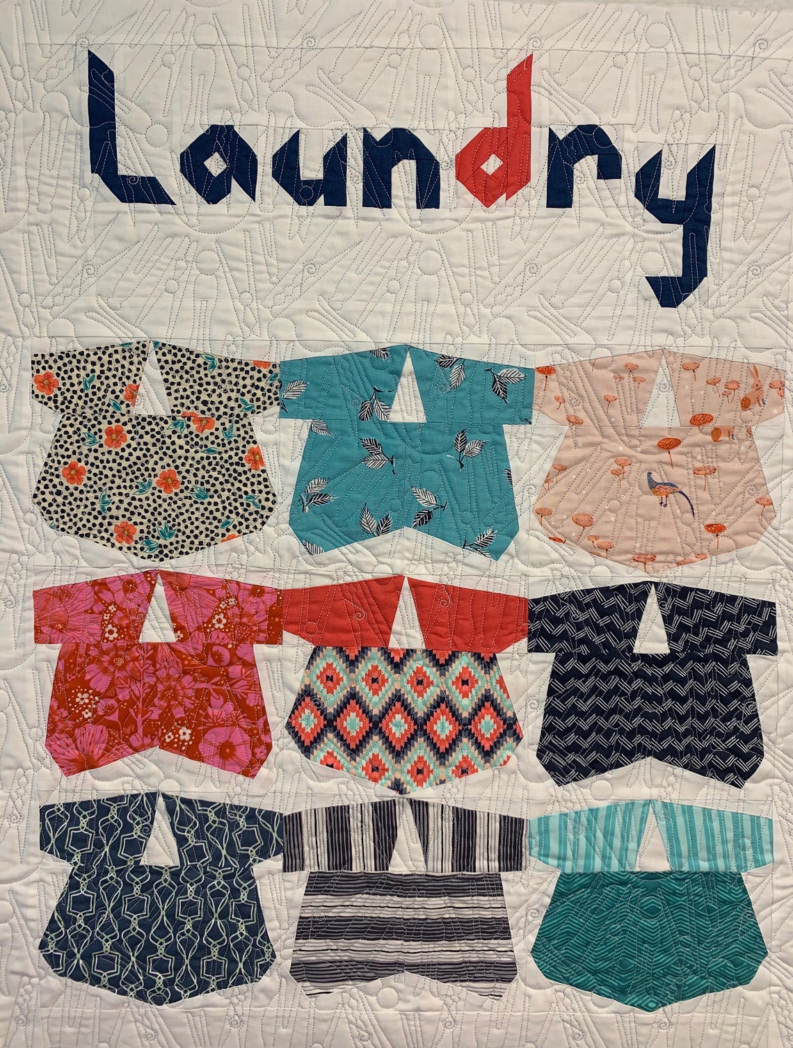 Laundry Quilt Pattern PDF - Paper Pieced - Etsy