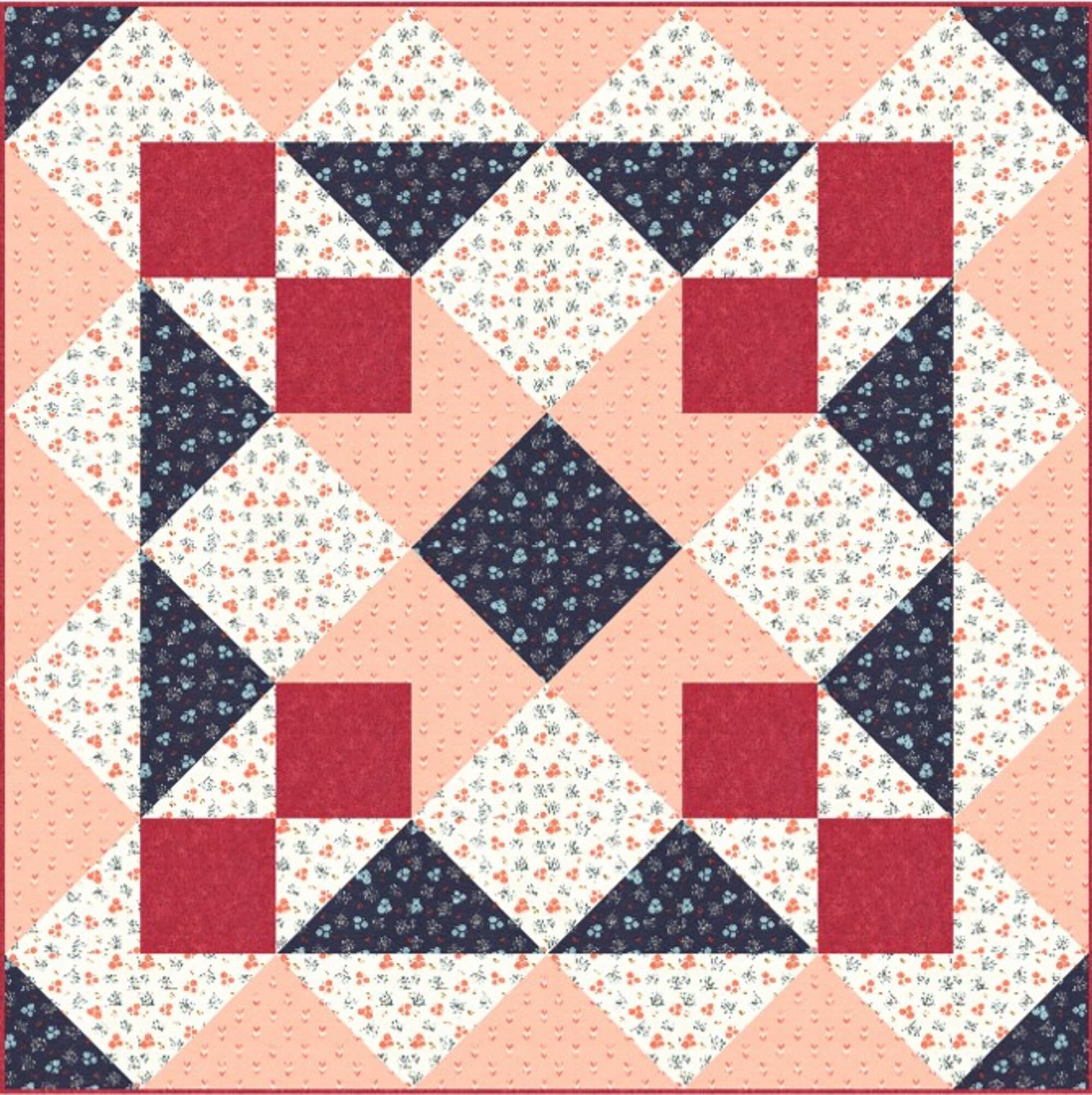 Simply Santa Fe Quilt Pattern 5 Sizes - Etsy