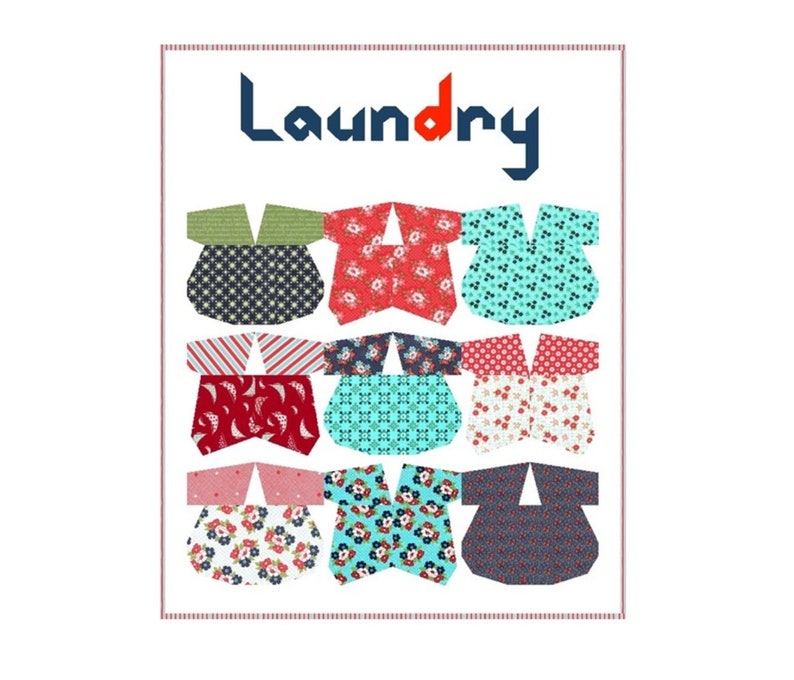 Laundry Quilt Pattern PDF - Paper Pieced - Etsy
