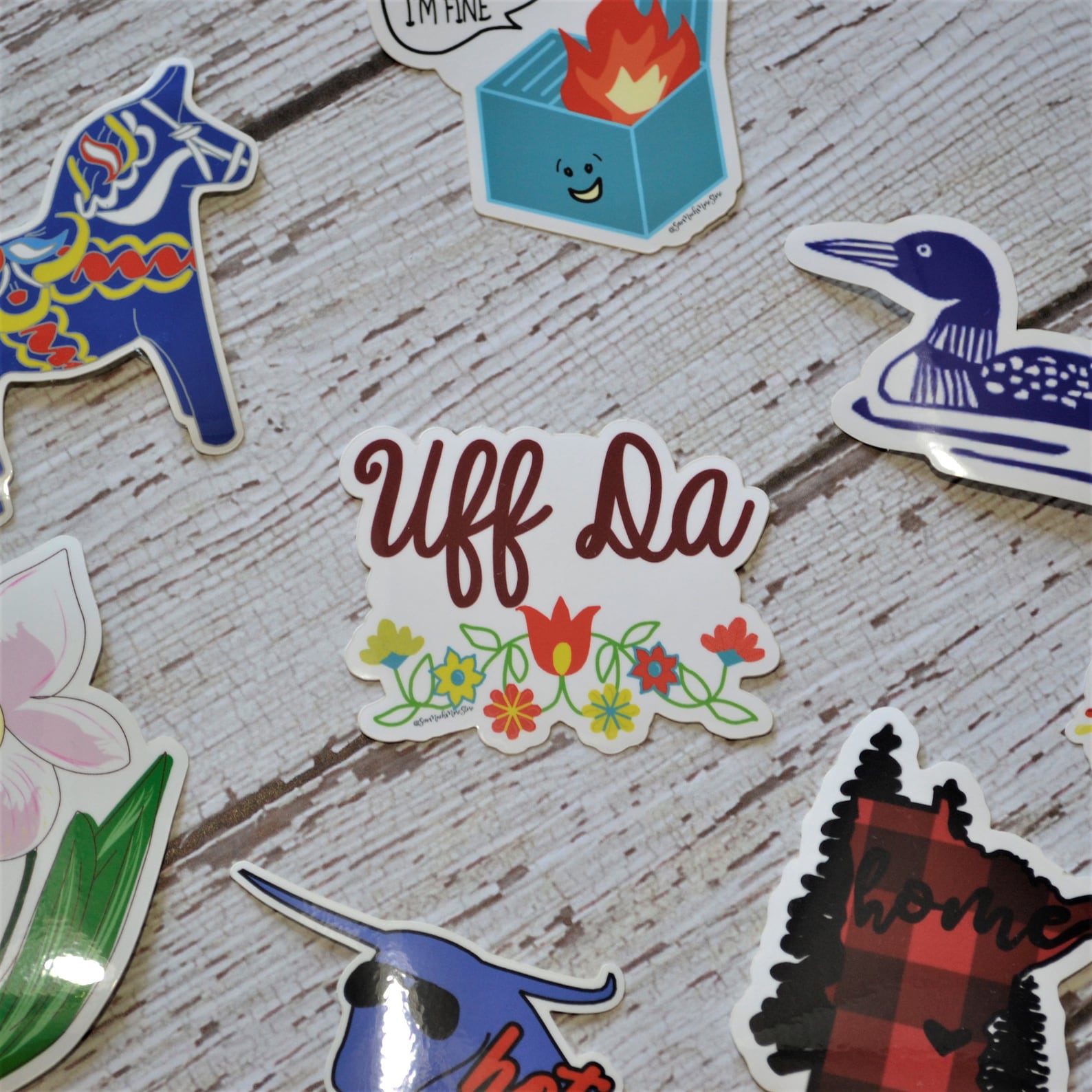 NEW Ready to Ship 'uff Da' Vinyl Sticker - Etsy