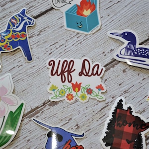 NEW! Ready to Ship - 'uff Da' Vinyl Sticker - 2.5" X 3" - Etsy