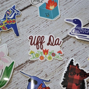 NEW! Ready to Ship - 'uff Da' Vinyl Sticker - 2.5" X 3" - Etsy