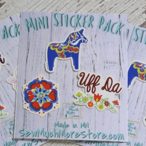 Mini Sticker Pack, Vinyl Stickers, 3 Packs, Mix and Match, Minnesota ...