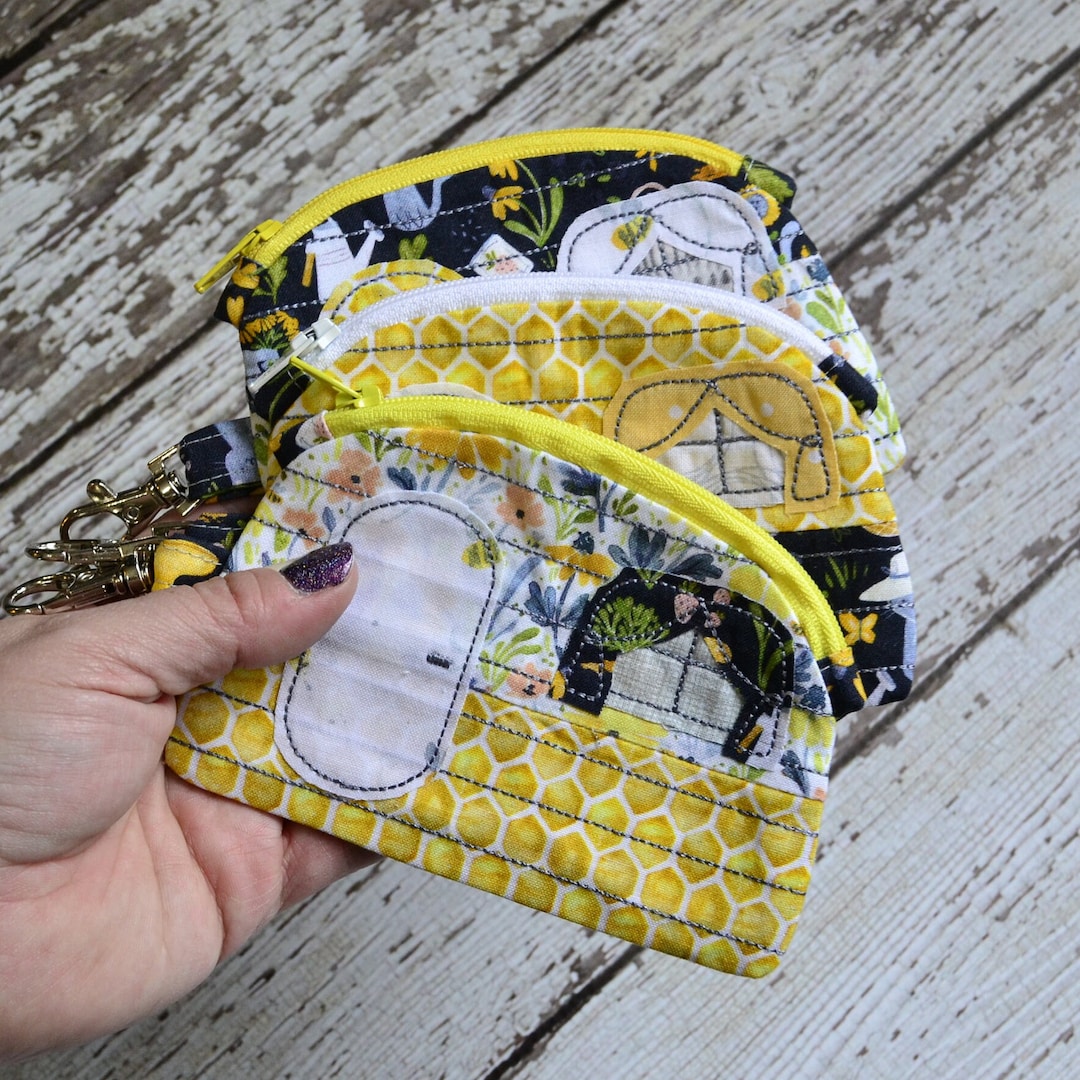 Camper Coin Purse, Embroidered, Fully Lined, Lobster Clasp Clip ...