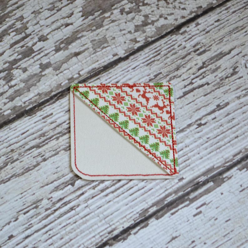 Winter Corner Bookmark, Embroidered Bookmark, Gift for Reader, Teacher ...