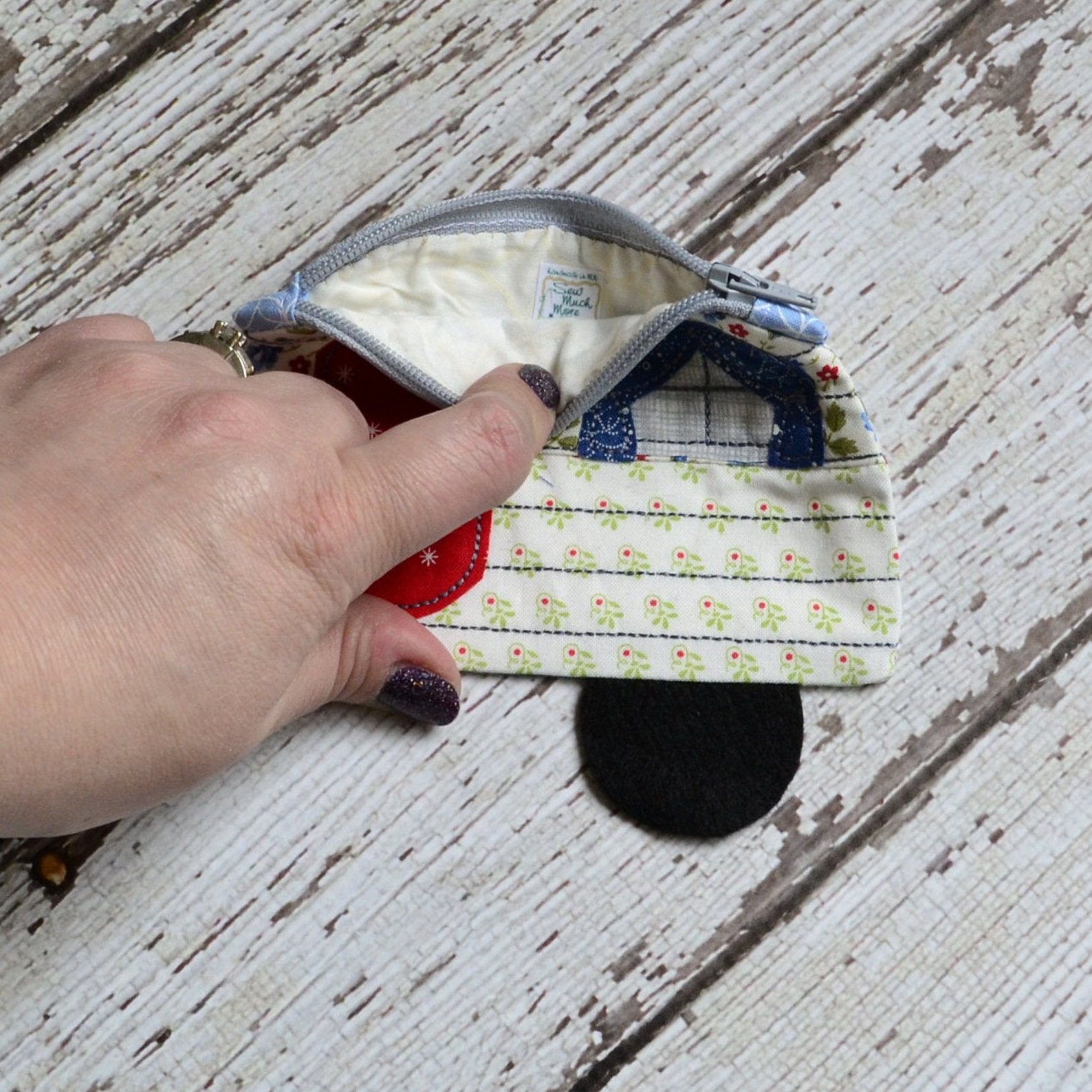 Camper Coin Purse, Embroidered, Fully Lined, Lobster Clasp Clip ...