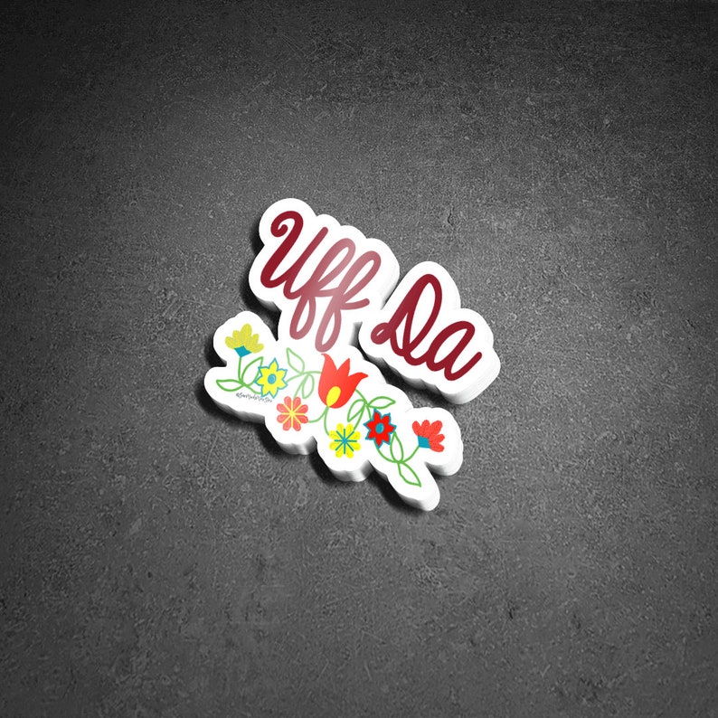 NEW Ready to Ship 'uff Da' Vinyl Sticker | Etsy