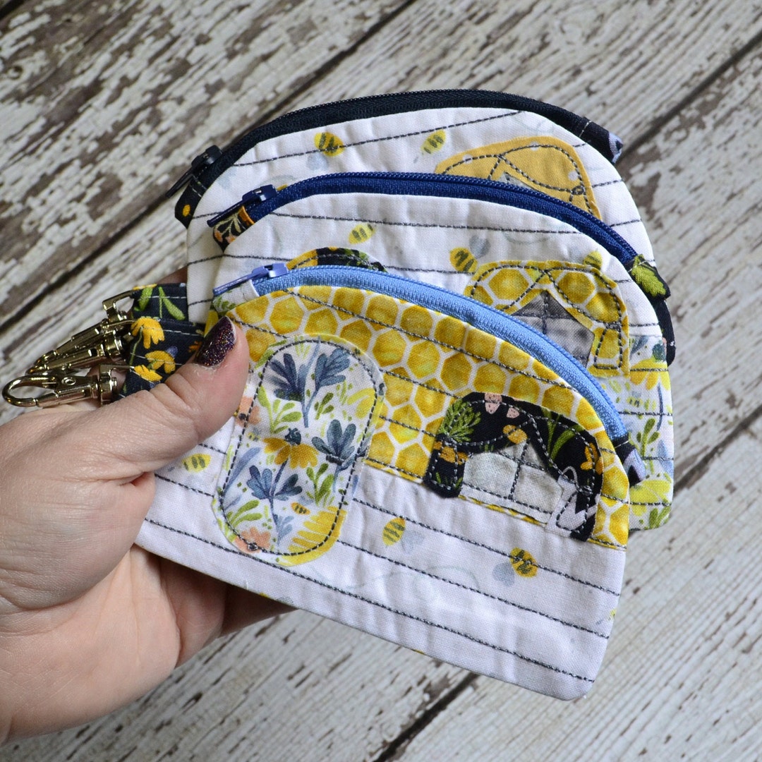 Camper Coin Purse, Embroidered, Fully Lined, Lobster Clasp Clip ...