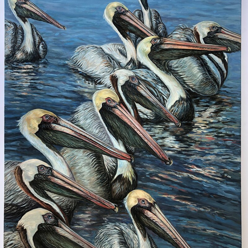 Pelican Paintings - Etsy