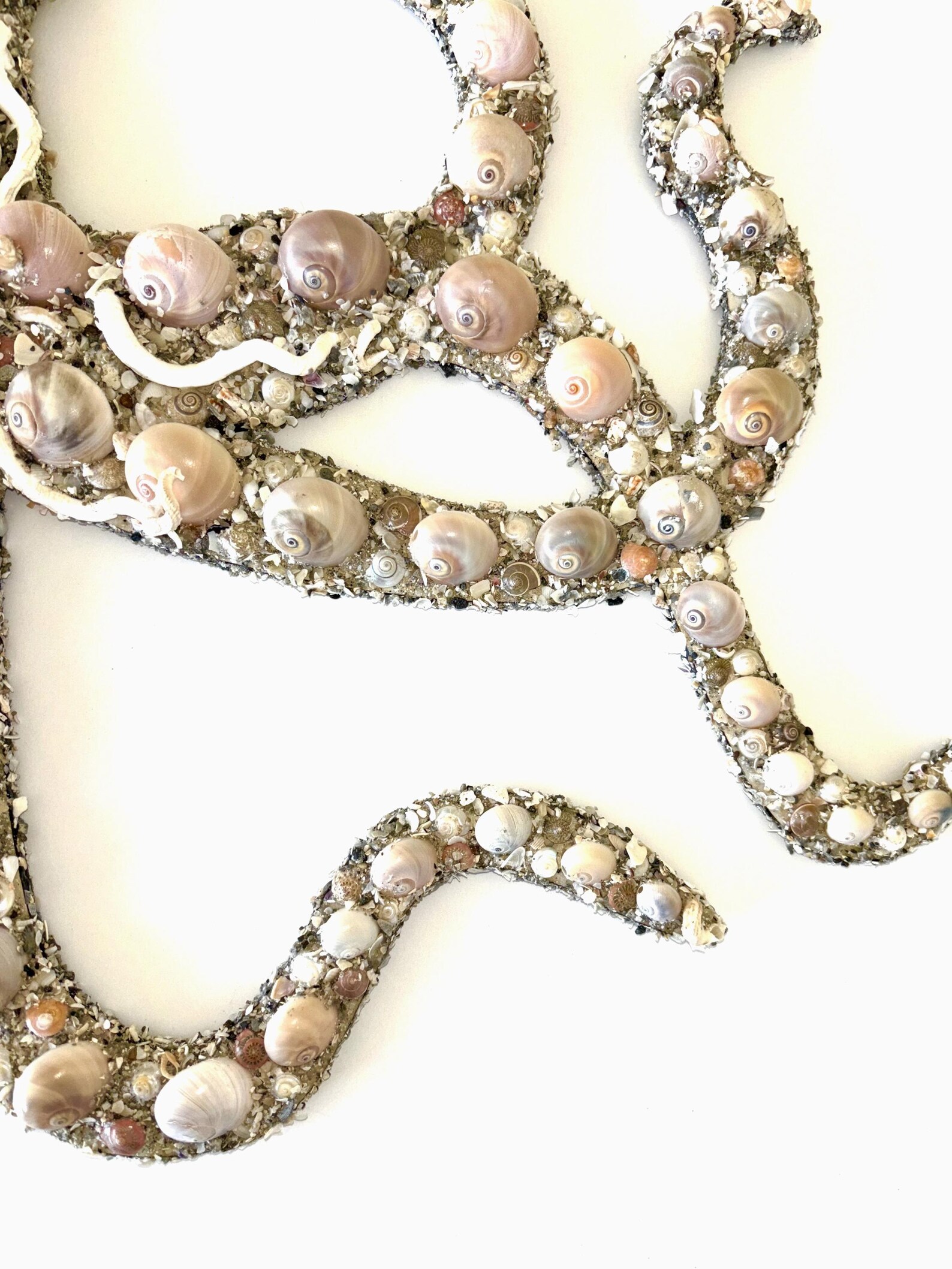 21" Seashell Shell Encrusted Octopus Wall Hanging - Etsy