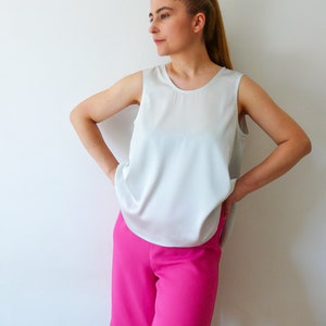Tank Top PDF Sewing Pattern N.26 | Round Neckline and Sleeveless | With ...
