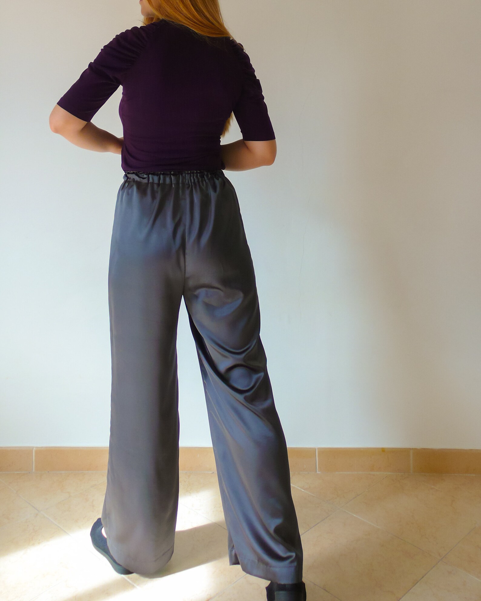 Wide Leg Pants PDF Sewing Pattern | Beginner Friendly | Drawstring ...