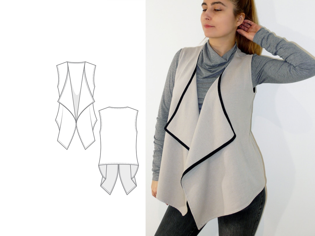 Knit Vest PDF Sewing Pattern for Women N.31 XS-XXL - Etsy Australia