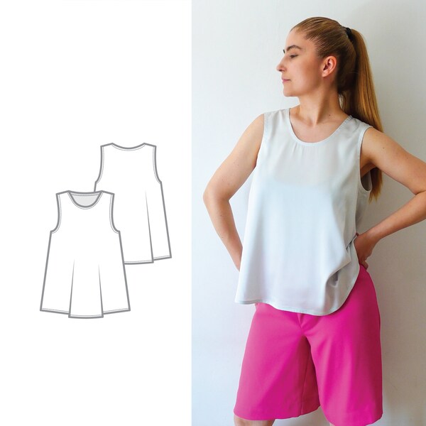 Linen Tank Top Pattern - Etsy