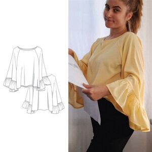 Ruffle Sleeve - Etsy