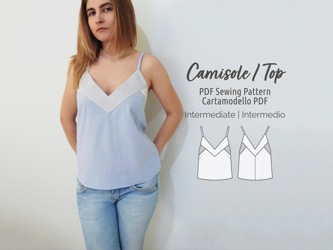 Camisole Top PDF Sewing Pattern for Women, N.33 - Etsy