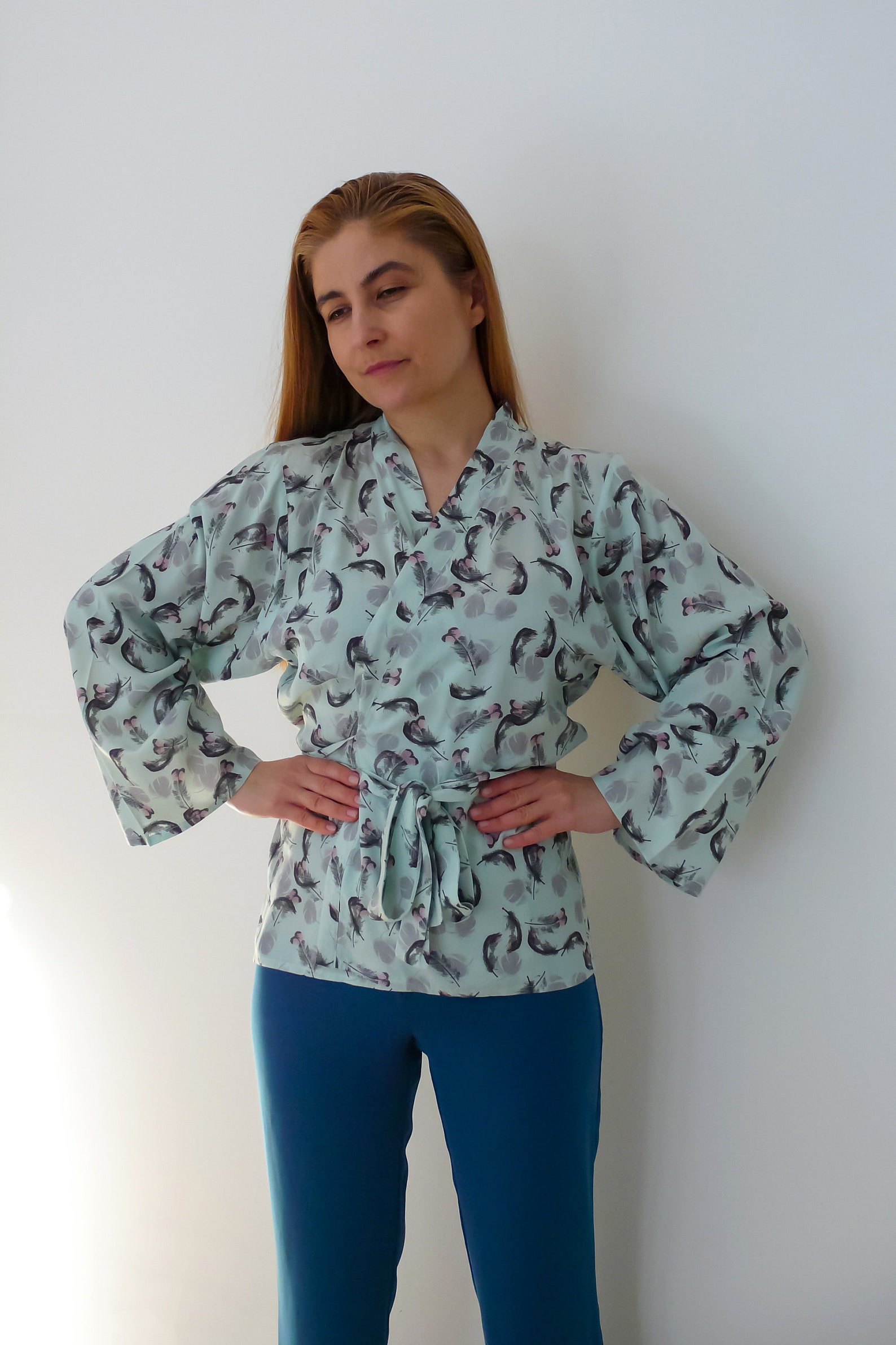 Wrap Blouse PDF Sewing Pattern | Sizes 36-54 | Includes Sewing ...