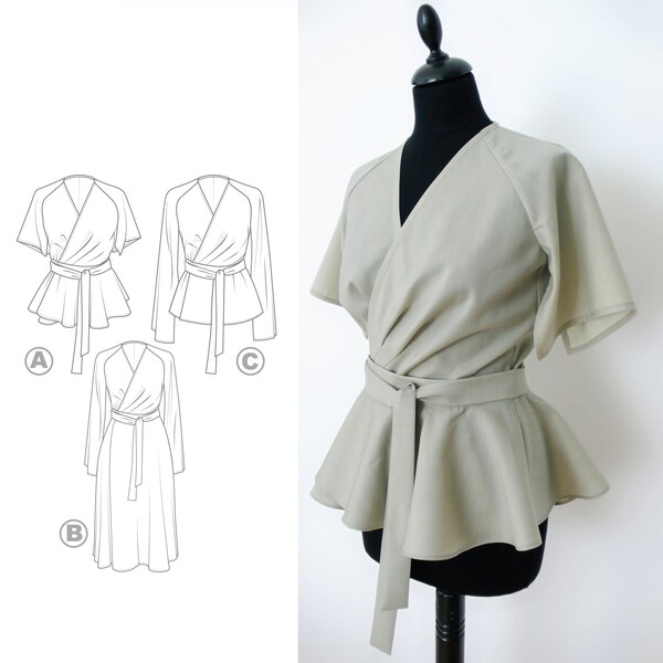 Wrap Dress Pattern - Etsy