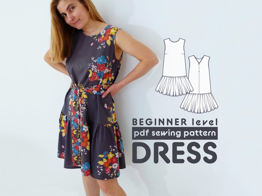 Summer Dress PDF Sewing Pattern for Women N.16 - Etsy