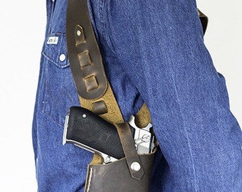 Custom Leather Shoulder Holster for 1911 Pistol. - Etsy