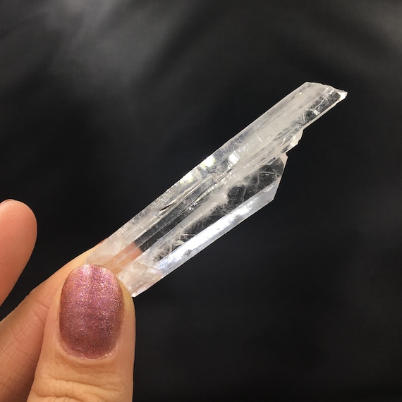 Faden Quartz Tabular Twinning Elestiated Icy Clear Crystal - Etsy