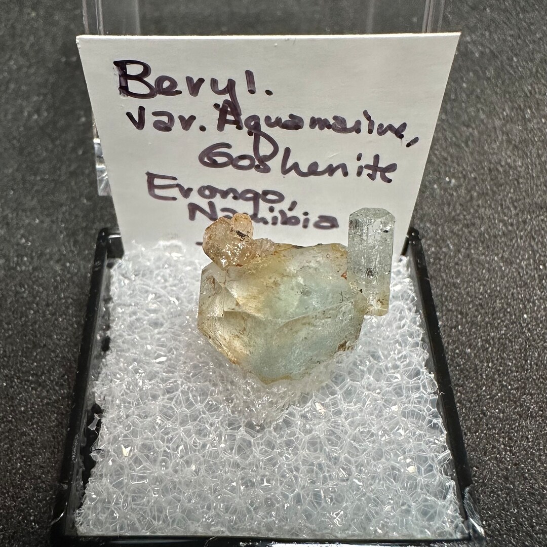 Aquamarine Goshenite Ice Blue Beryl Mini Crystal Cluster Rocks and ...
