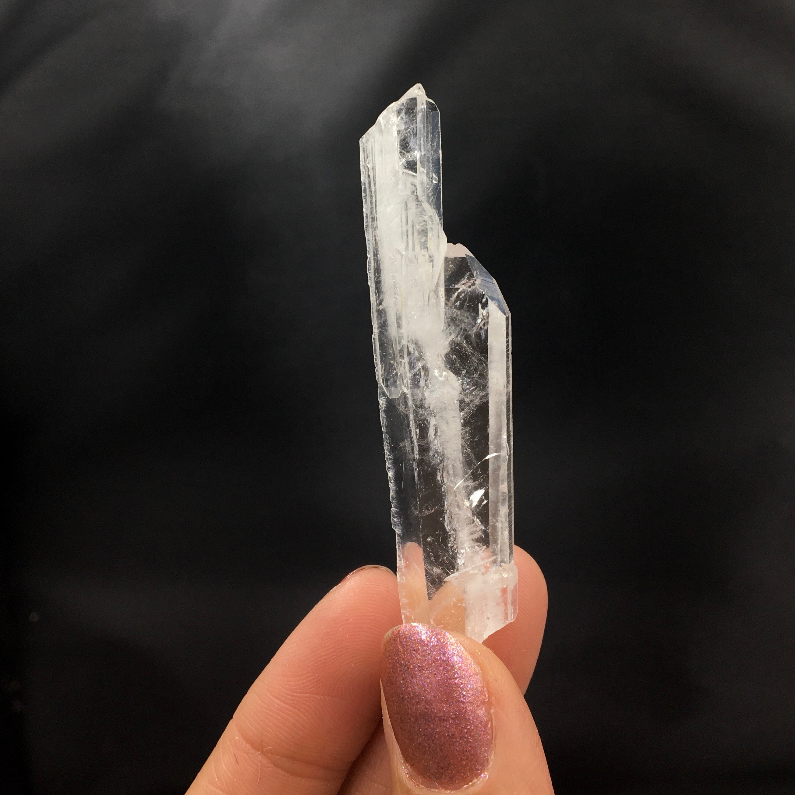 Faden Quartz Tabular Twinning Elestiated Icy Clear Crystal | Etsy