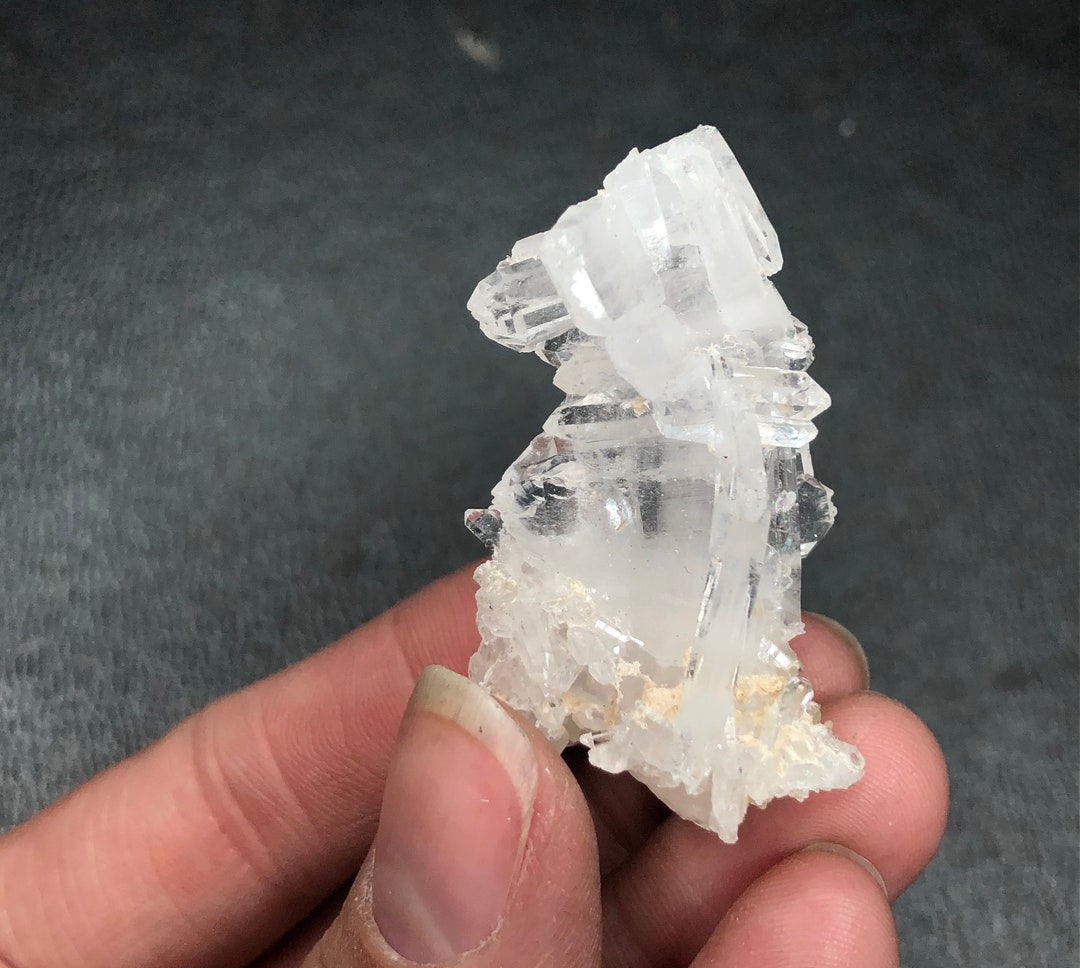 Faden Quartz Pakistan Mini Tabular Twinning Elestiated Clear DT Crystal ...