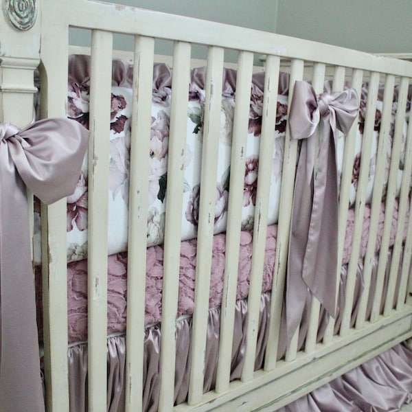 Rose Crib Bedding - Etsy