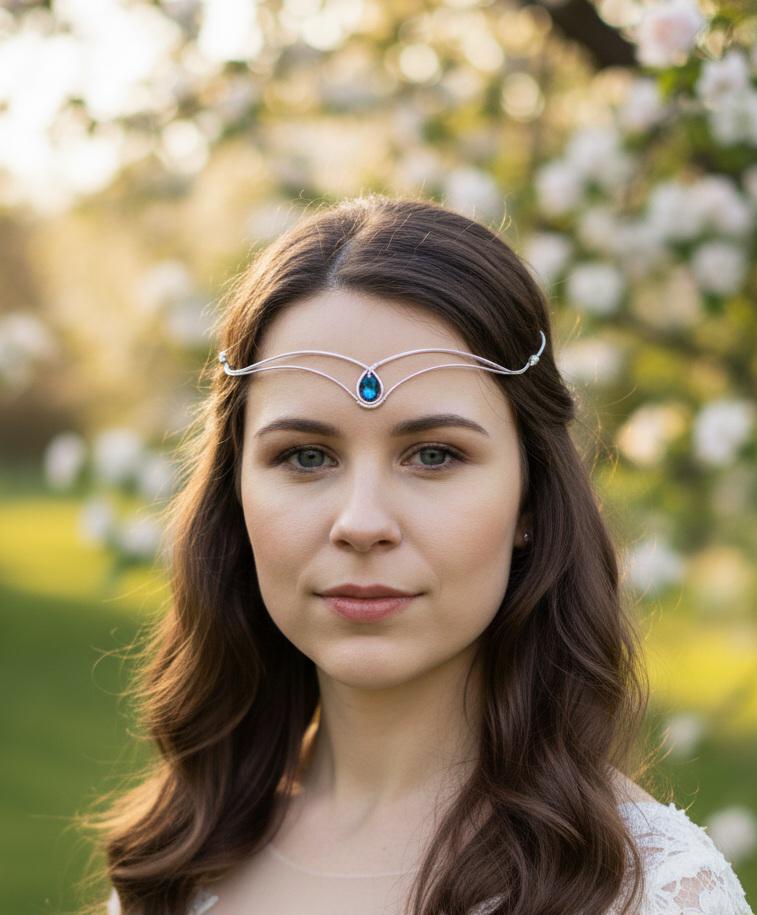 Medieval Renaissance Circlet, Mermaid Elven Tiara, Pagan Fantasy Crown ...