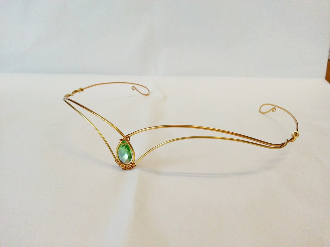 Medieval Renaissance Circlet, Mermaid Elven Tiara, Celtic Crystal ...