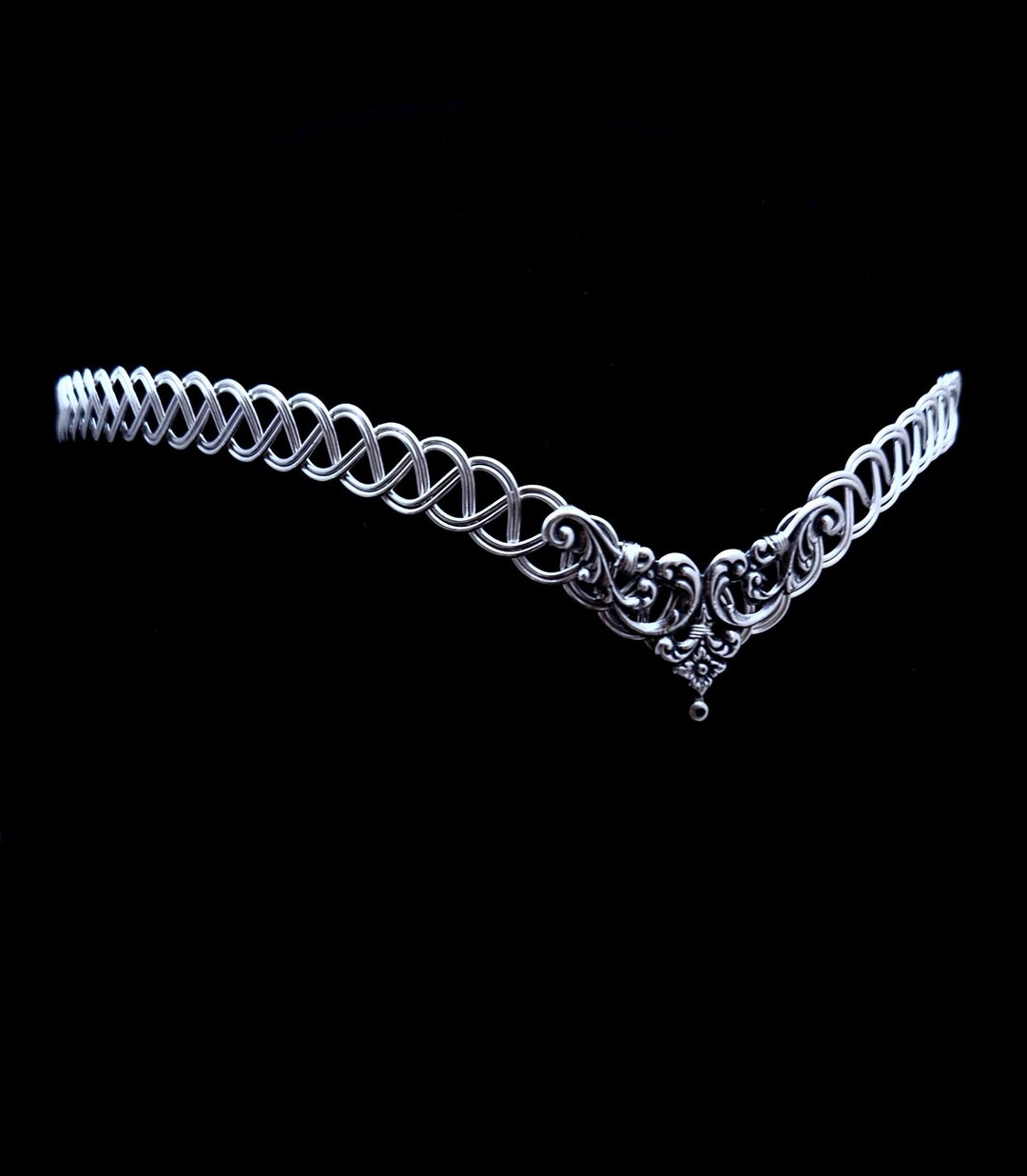 Silver Metal Celtic Weave Circlet Tiara Headband - Etsy