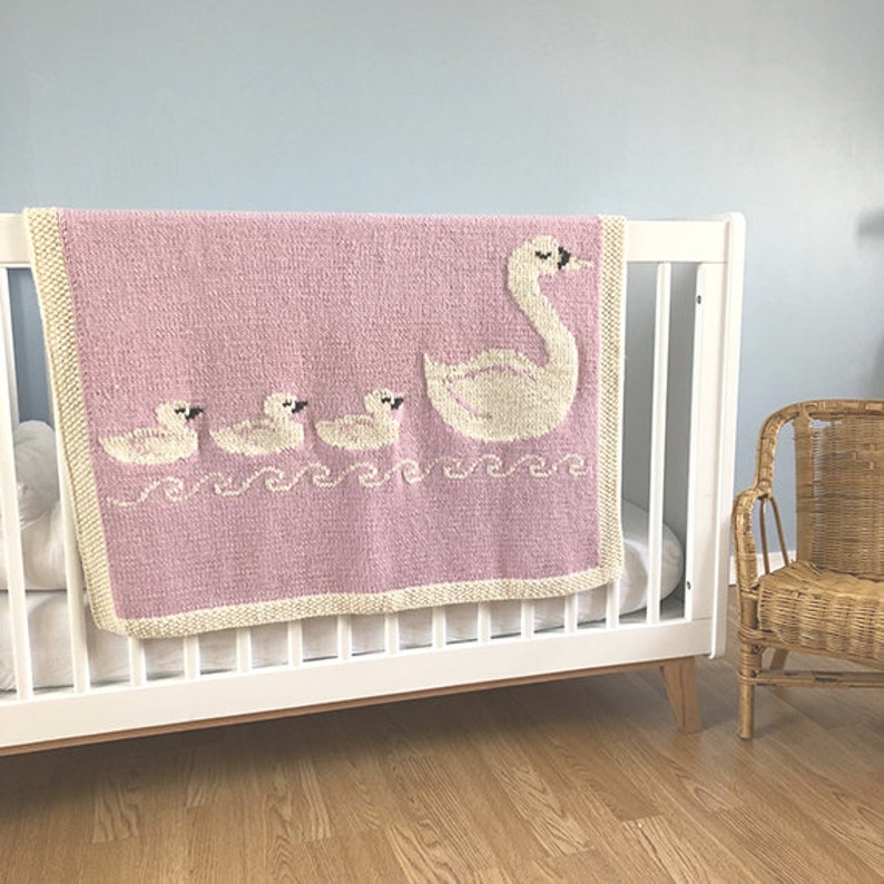 Swan Pattern Swan Chart Knit Pattern Swan Pattern Animal - Etsy