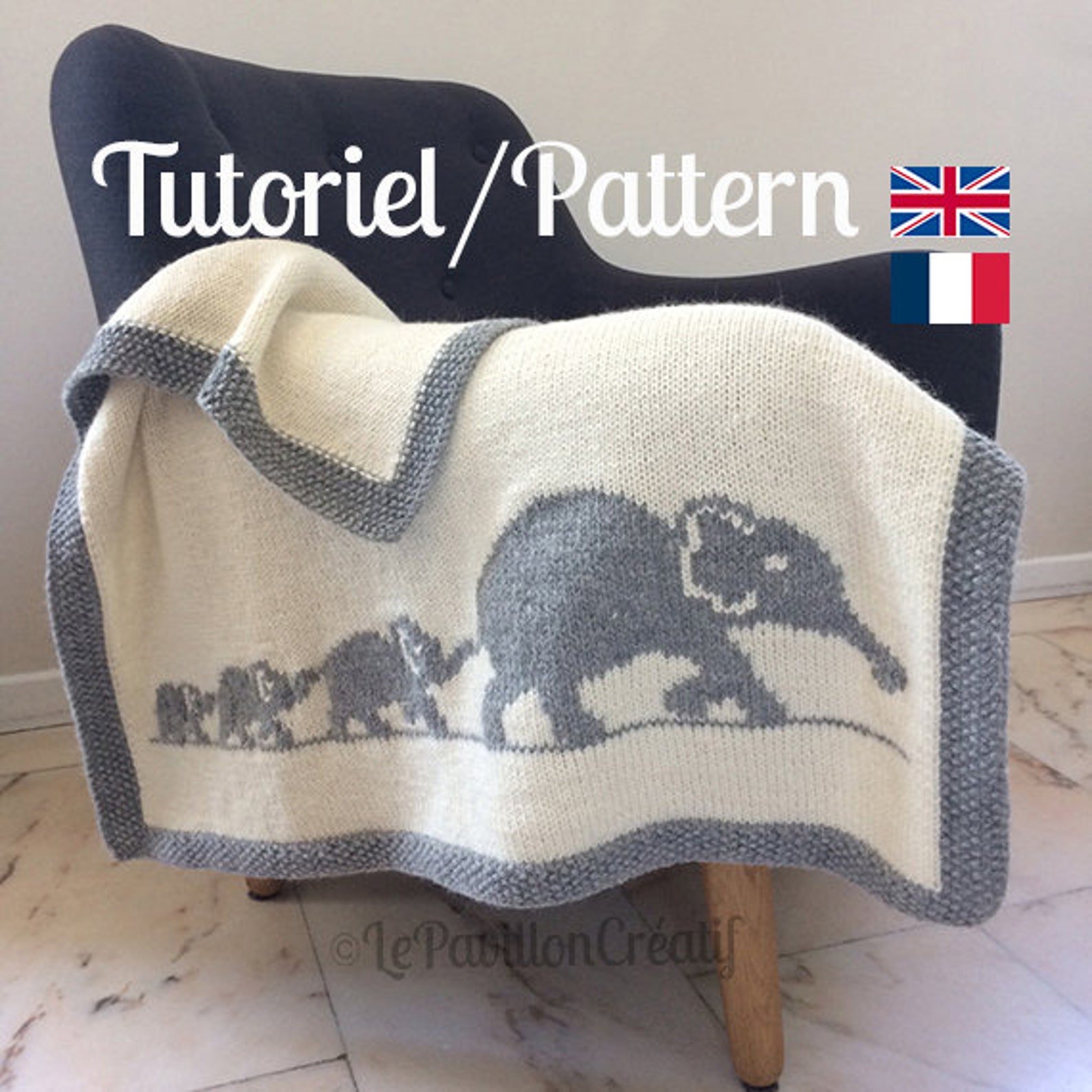 Elephant Pattern Chart Elephant Chart Knit Pattern Knit - Etsy