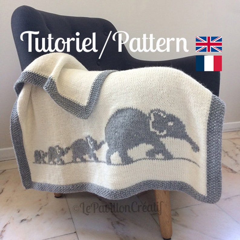 Elephant Pattern Chart Elephant Chart Knit Pattern Knit - Etsy