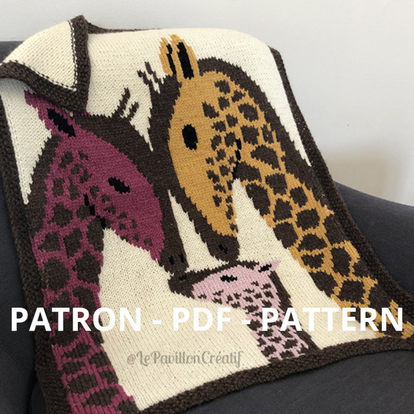 Giraffe Pattern, Knit Chart, Giraffe Chart, Knit Pattern, Giraffe ...