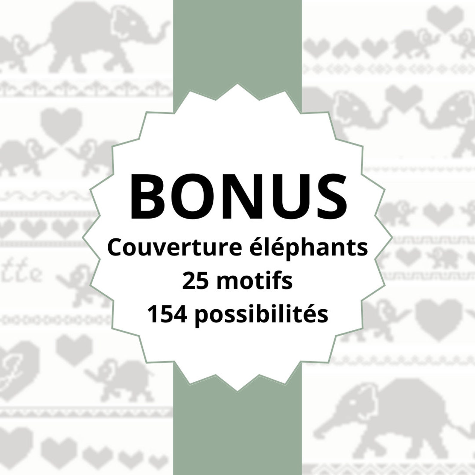 Elephant Pattern Chart Elephant Chart Knit Pattern Knit - Etsy